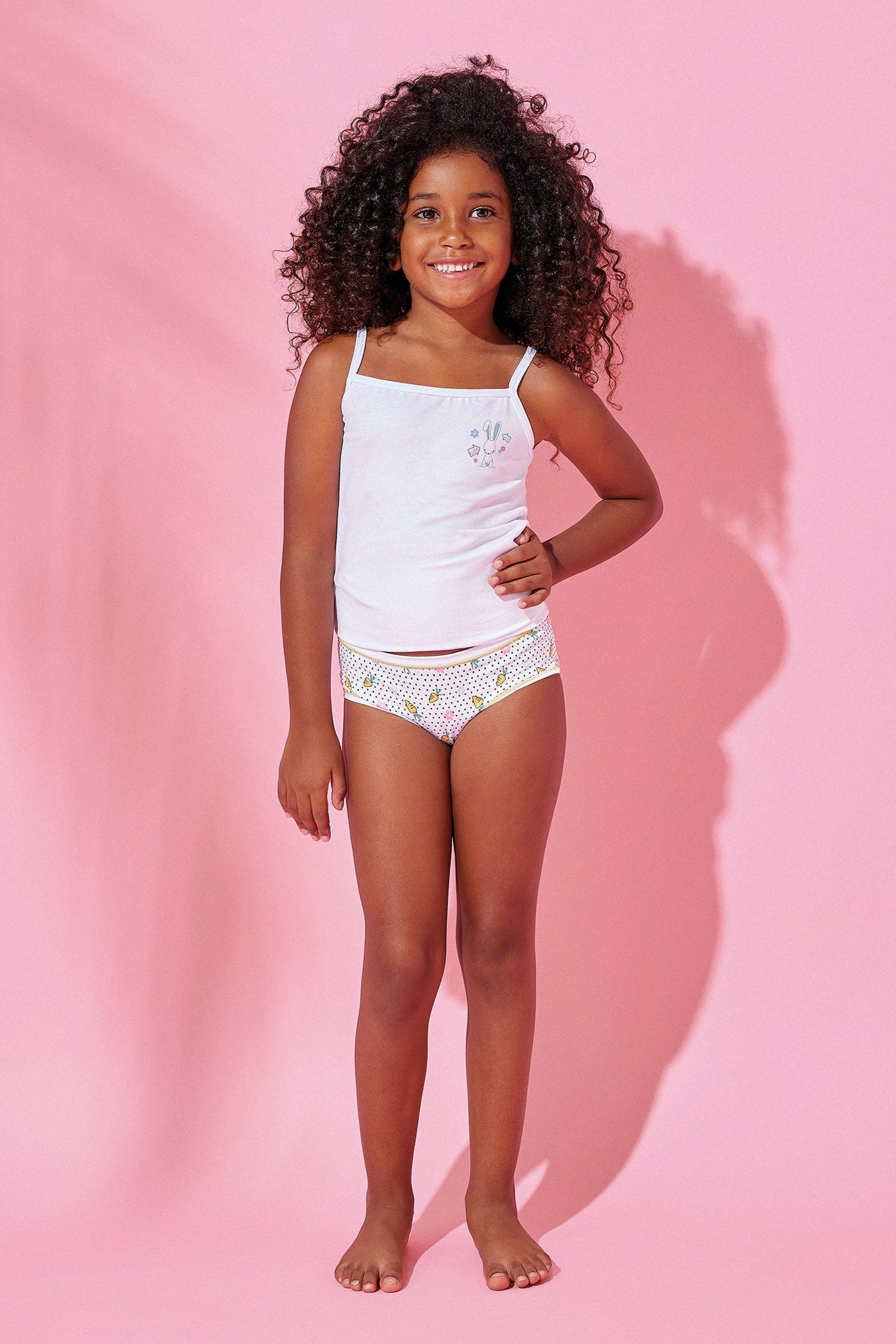 Baby girl's set with bunny pattern and top – Jadea