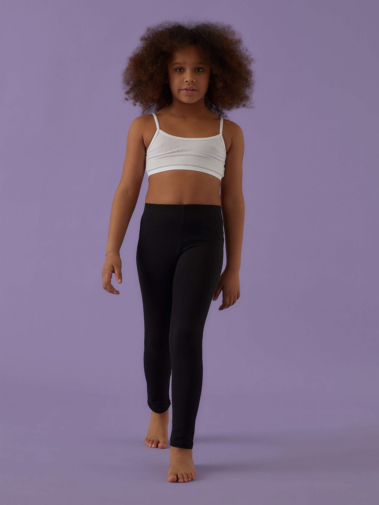 Long soft cotton leggings for girls – Jadea